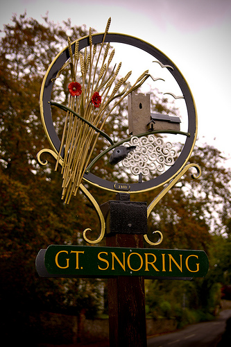 Great Snoring in Norfolk, England: Some Important Houses